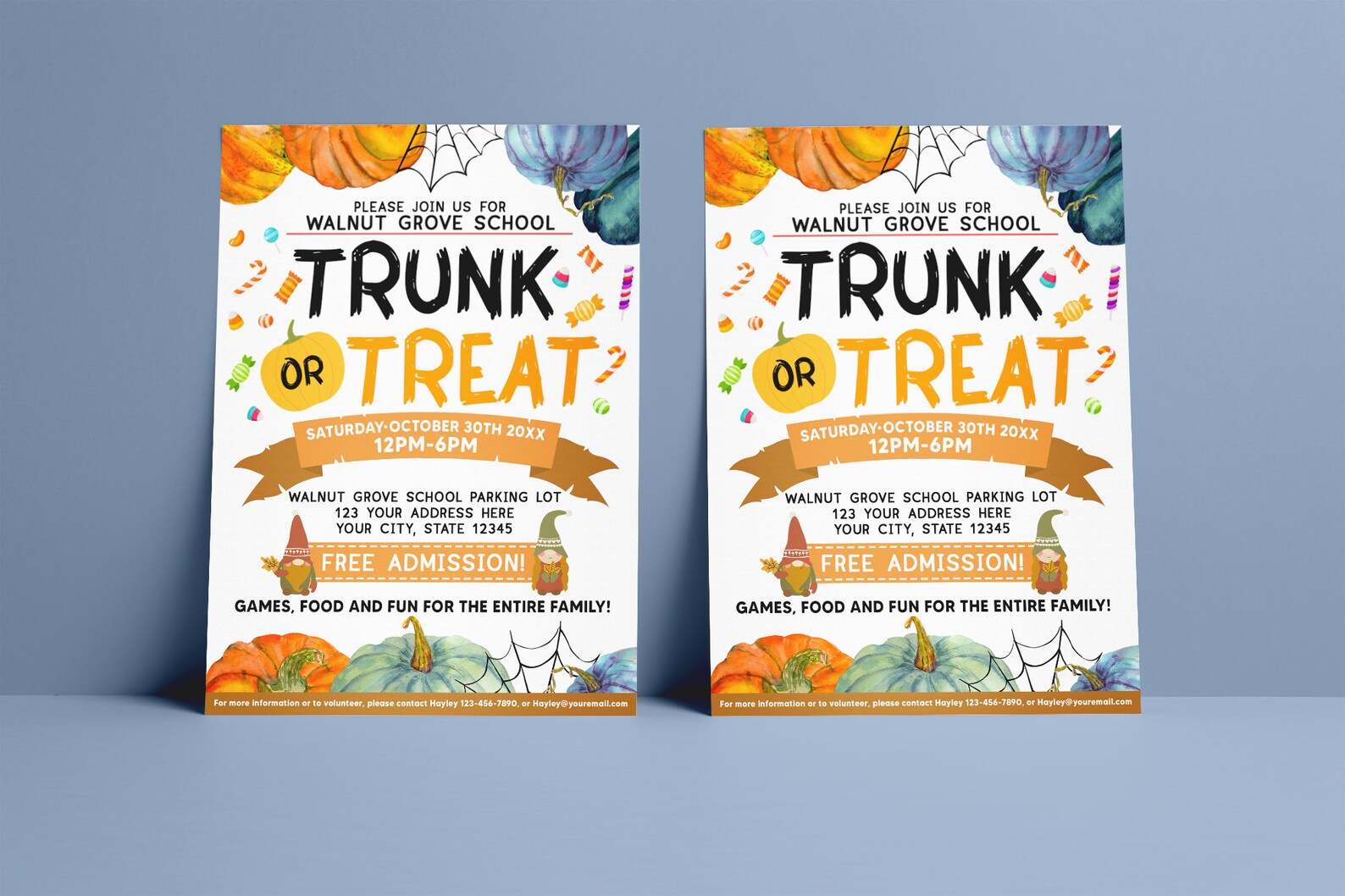 Editable Trunk or Treat Flyer School Neighborhood Church - Etsy
