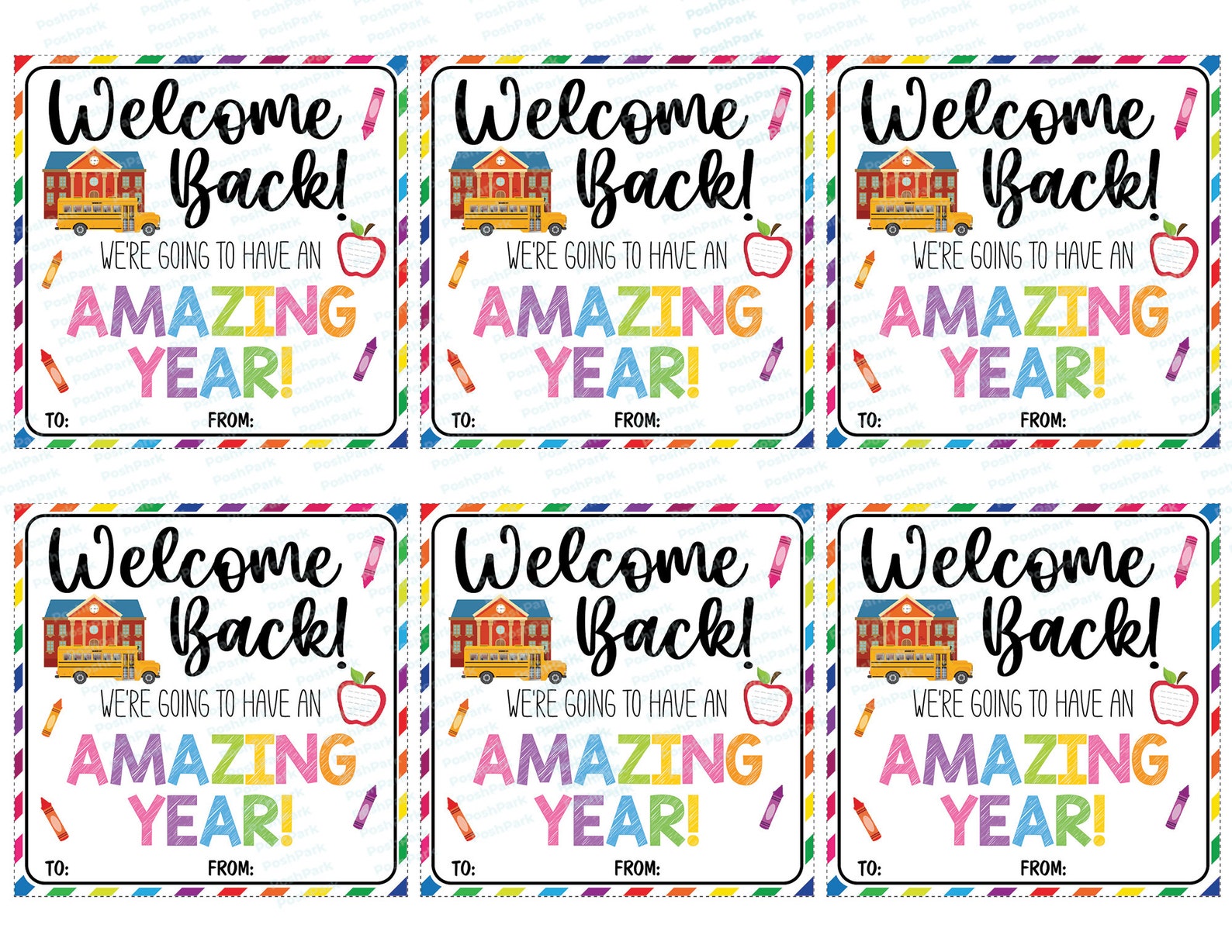 Printable Welcome Back to School Gift Tags Back to School - Etsy