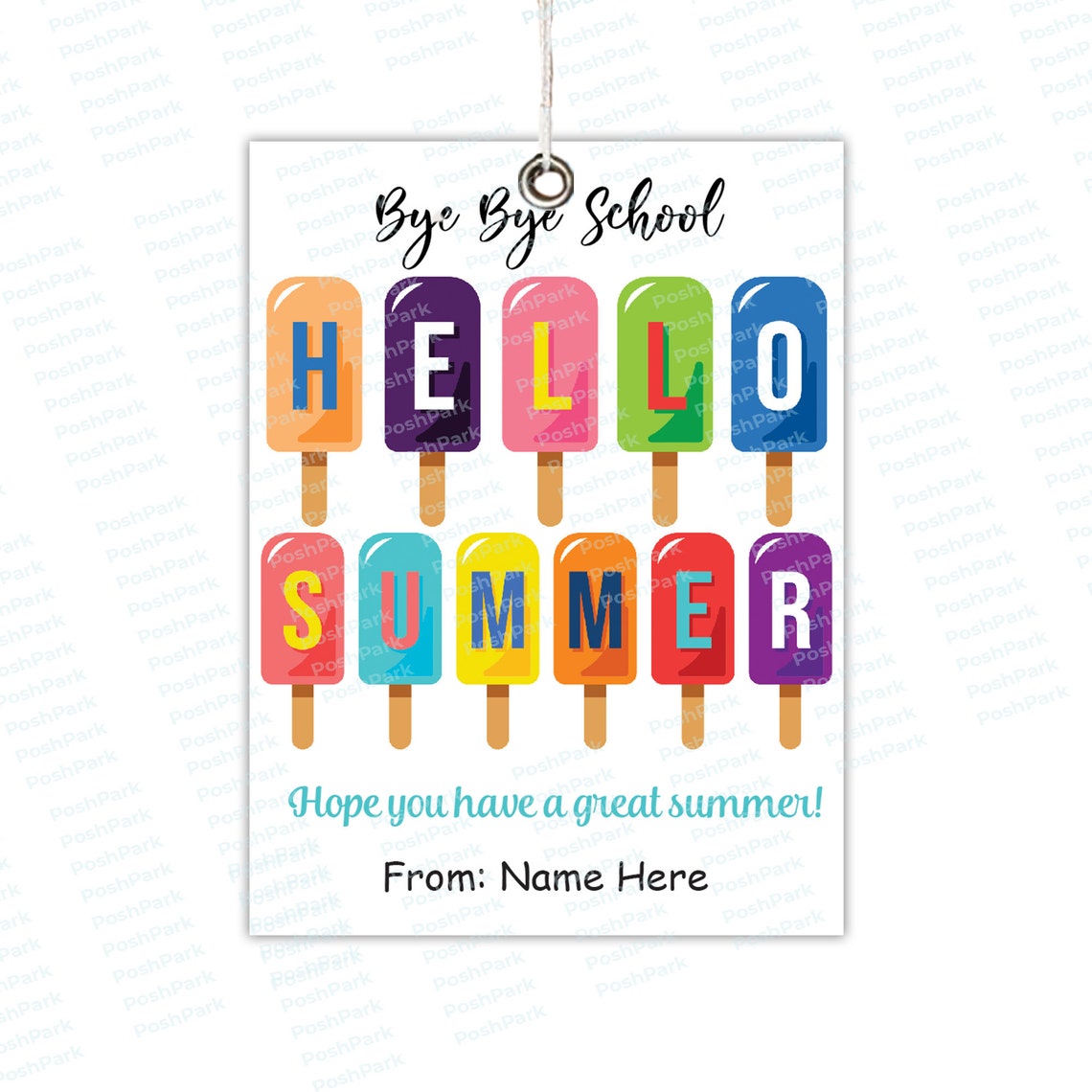 EDITABLE Have a Great Summer Tag Instant Summer Gift Tags for | Etsy