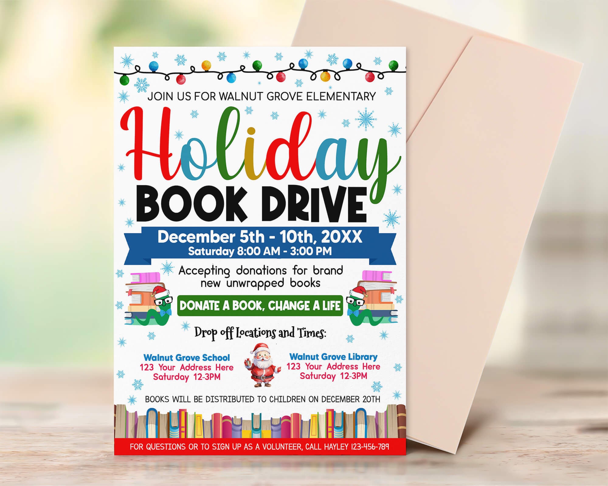 Book Drive Template
