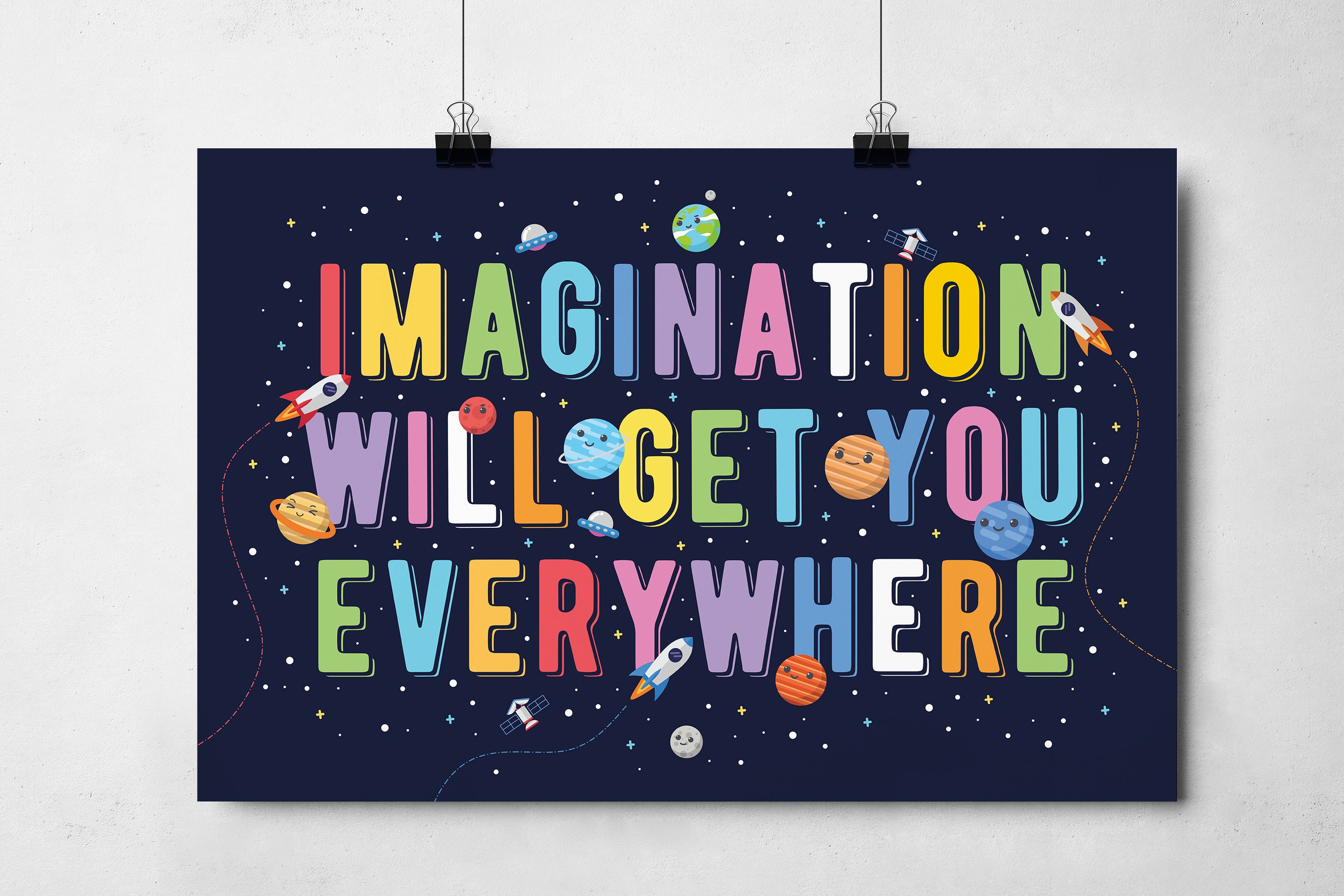 Imagination Boho Classroom Decor Colorful Classroom Signs - Etsy