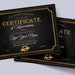 DIY Certificate of Appreciation Bundle, Gold and Black Custom Award ...