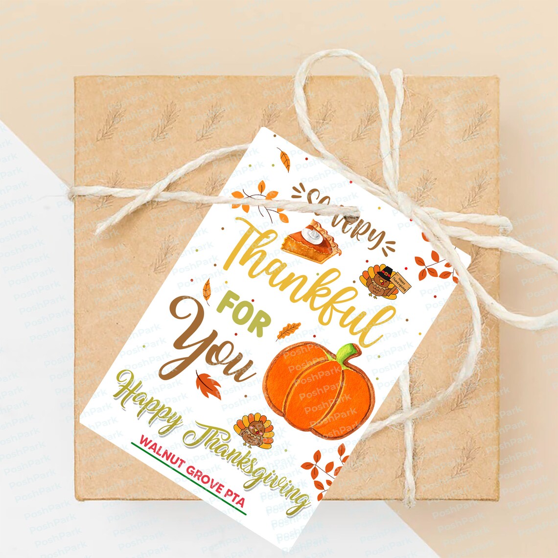 Editable Thankful Grateful for You Thanksgiving Gift Tags, Fall Gift ...