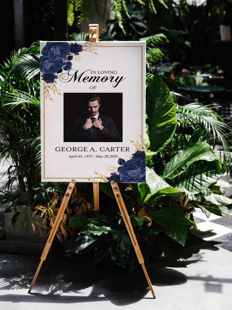 Editable Funeral Welcome Sign Template Memorial Service Sign - Etsy