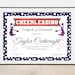 EDITABLE Cheerleader Certificate Red and Blue Cheerleading - Etsy