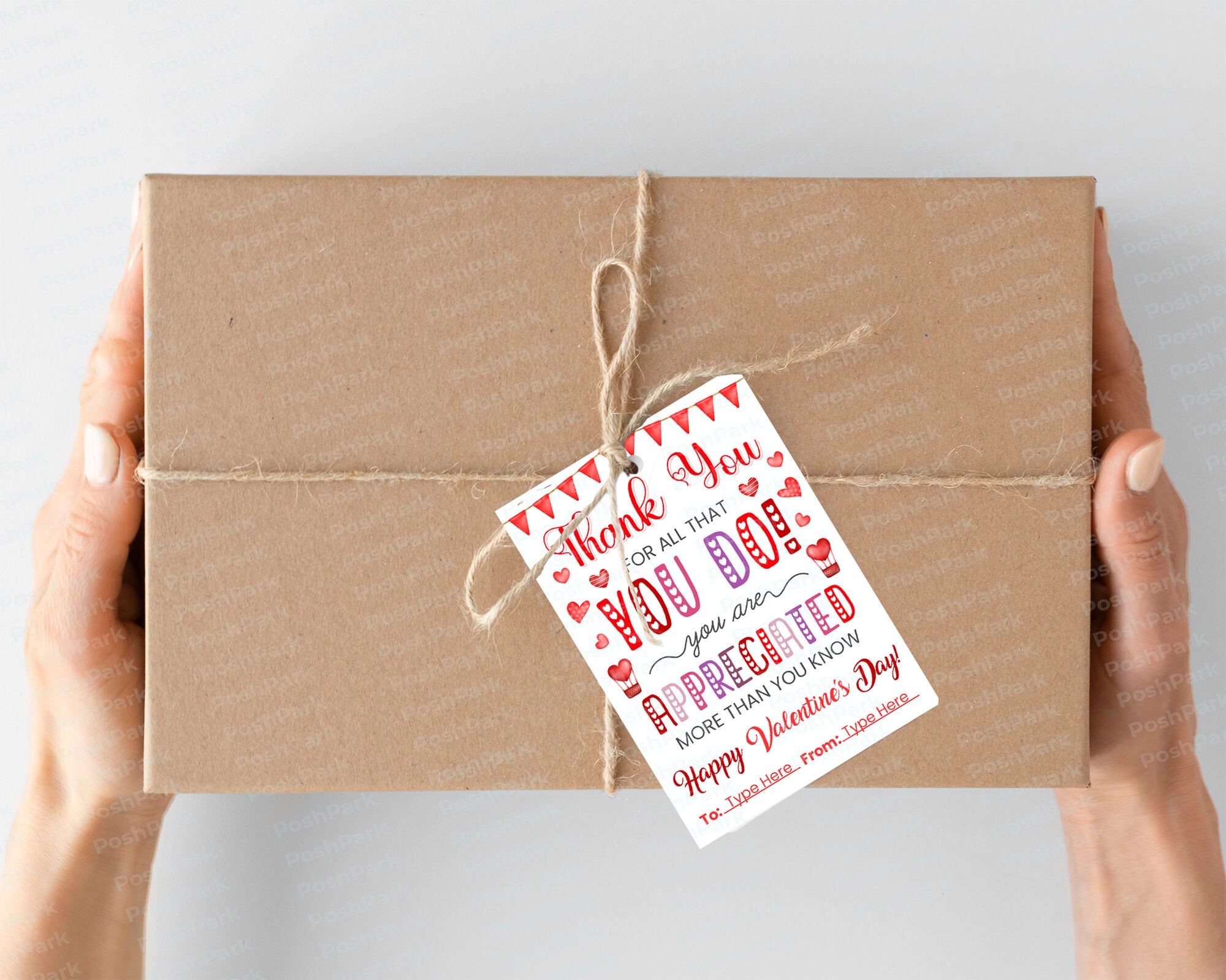 Valentine's Day Teacher Gift Tag, Thank You for All That You Do! Happy ...