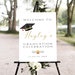 Grad Party Welcome Sign Graduation Welcome Poster Minimalist - Etsy
