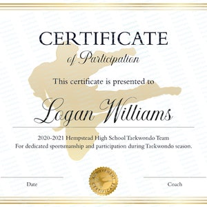 Editable Multi-sport Certificate Bundle, End of Season Sport ...