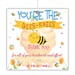 EDITABLE Thank You Gift Tag Template, You're the Bees Knees ...