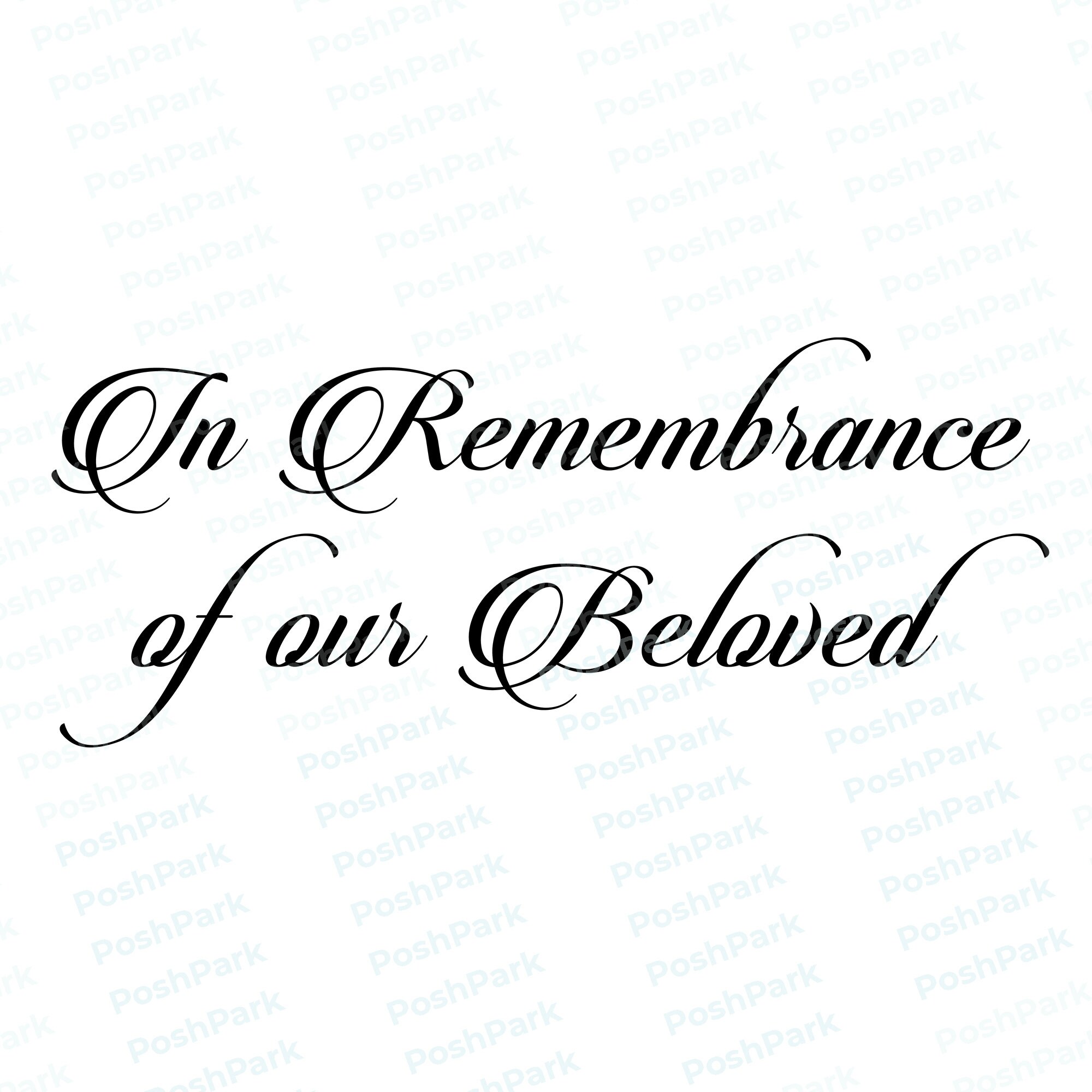 Sets of 4 in Remembrance of Our Beloved Funeral Program Word Art Titles ...