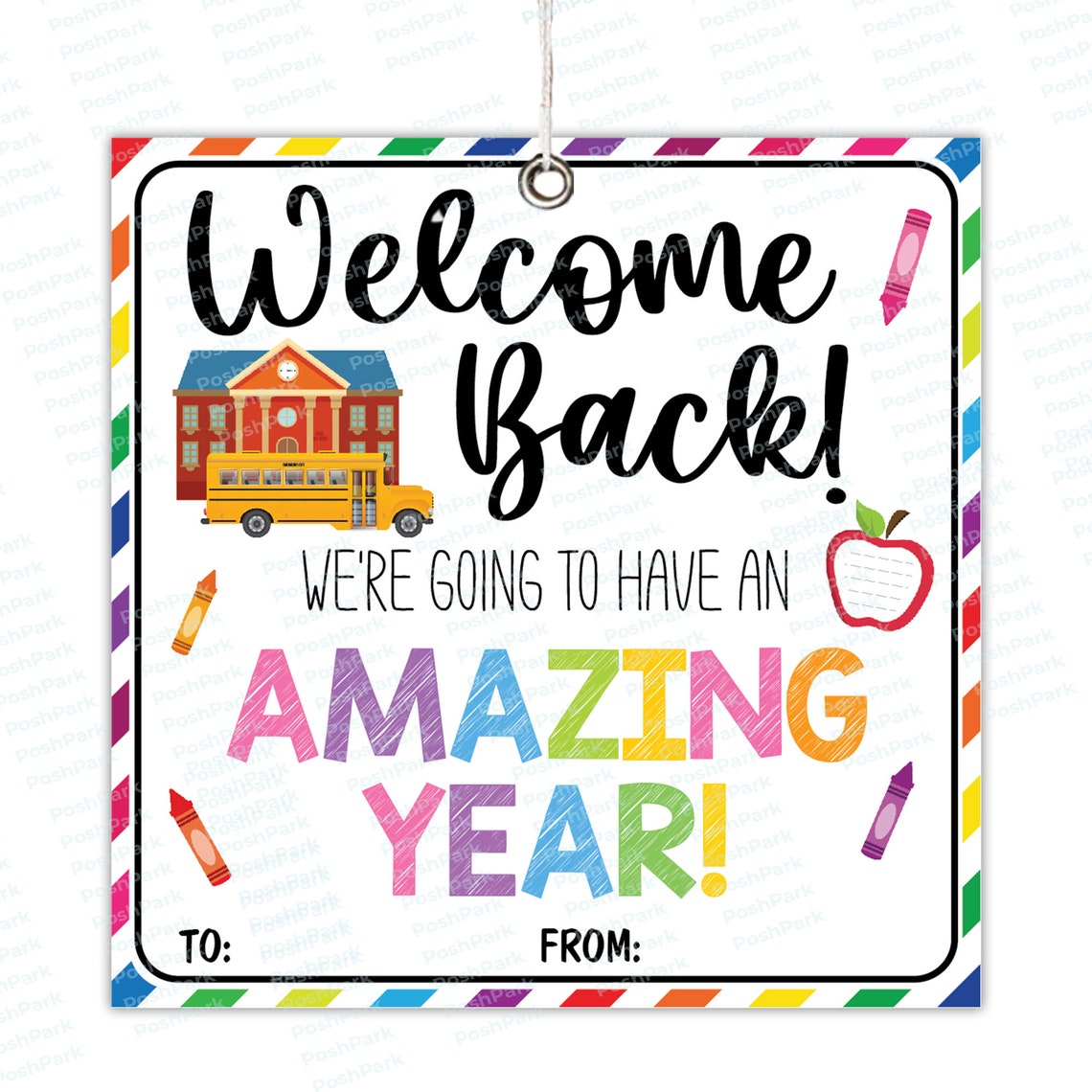 Printable Welcome Back to School Gift Tags Back to School - Etsy