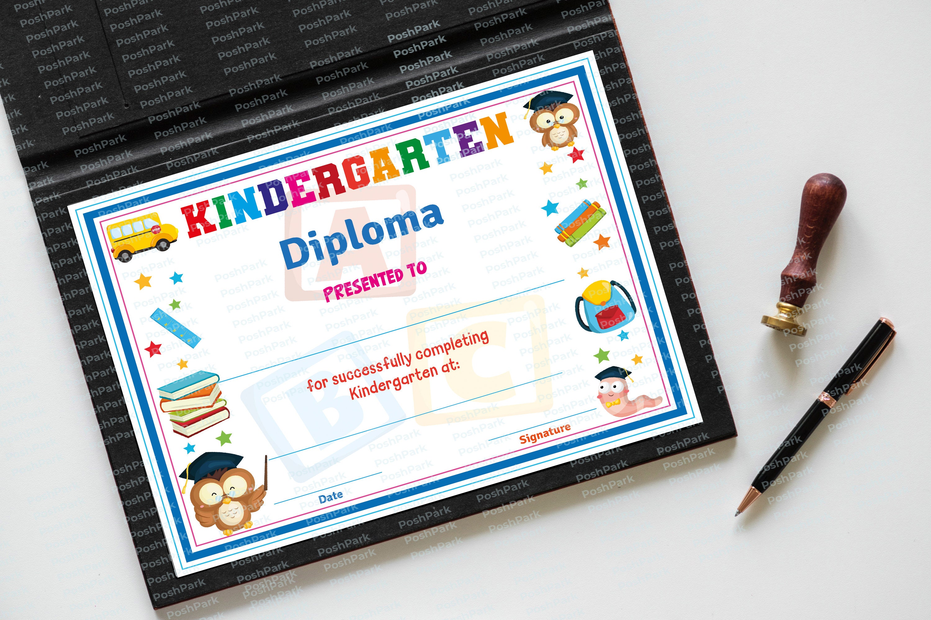 PDF Kindergarten Graduation Certificate Template Printable - Etsy