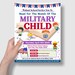 Editable Read for the Month of the Military Child Flyer, PTO PTA School ...