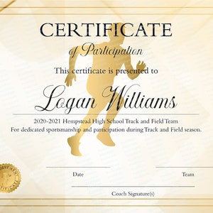 Editable Multi-sport Certificate Bundle, End of Season Sport ...