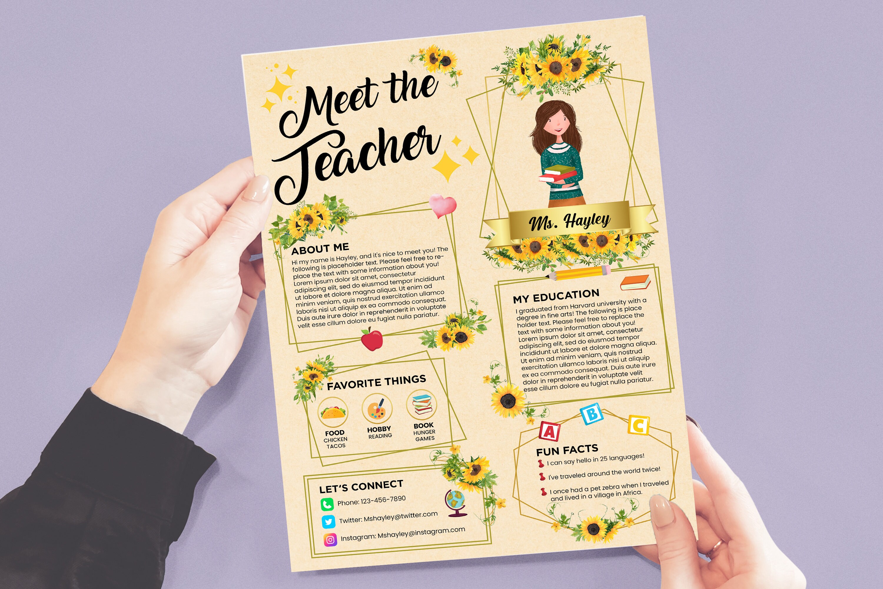 Meet the Teacher Editable, Photo Teacher Letter, Teacher Newsletter ...
