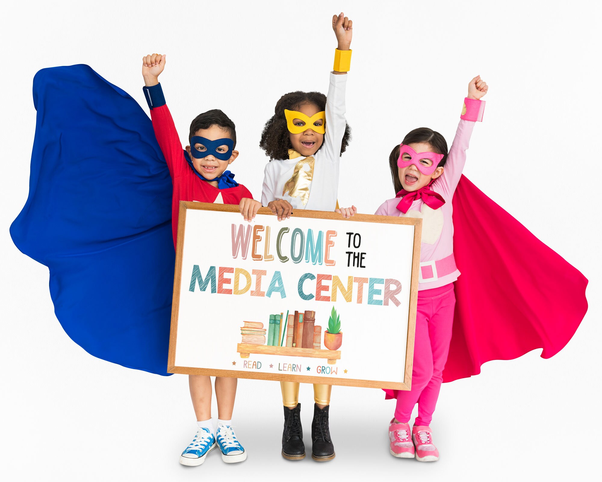 Printable Welcome to the Media Center Sign PDF, School Media Center ...