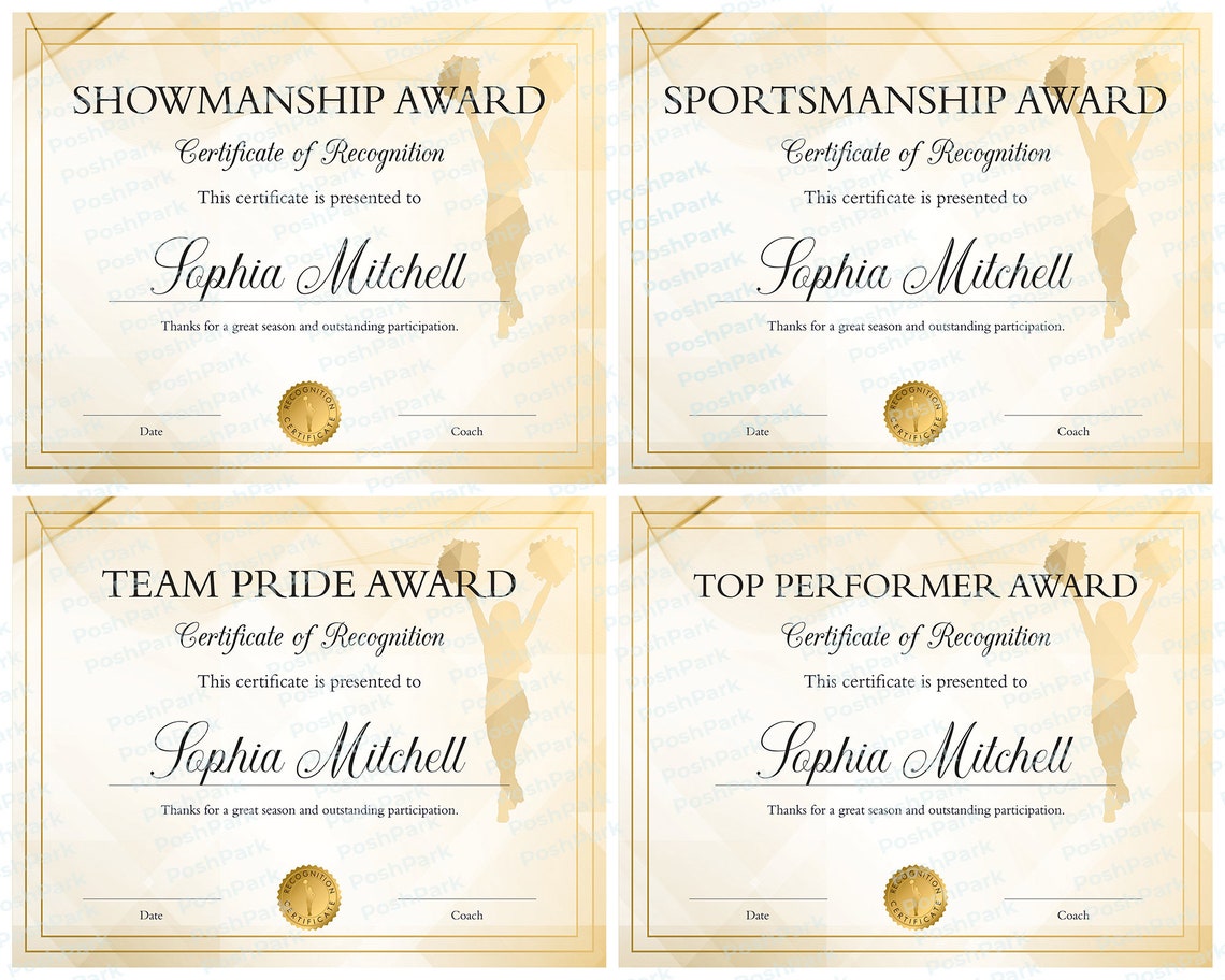 EDITABLE End of Season Cheer Awards 25 Plus Cheerleading | Etsy