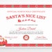 Editable Santa Certificate, Cute Nice List Certificate, Santa Claus ...