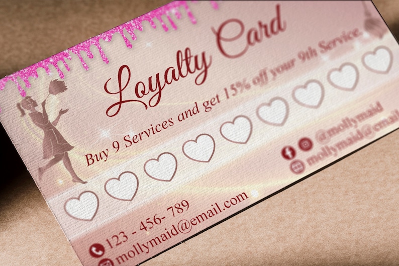 Digital Cleaning Service Loyalty Card for Cleaning Business | Cleaning ...