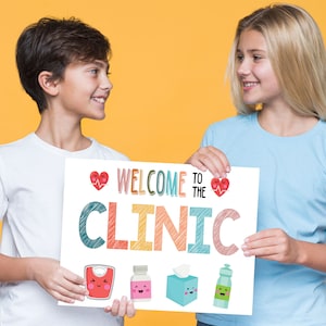 Printable Welcome to the Clinic, PDF School Clinic Decor, School Clinic ...