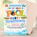 End of Season Pool Party, Pool Party Invite, Summer Kids Pool Party ...