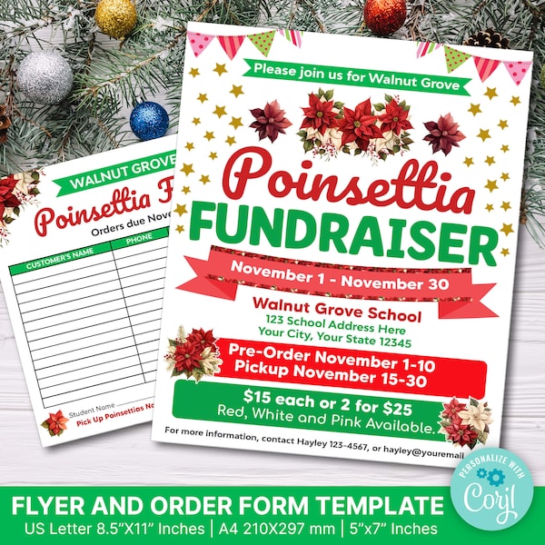 Fundraiser Order Form Template - Etsy