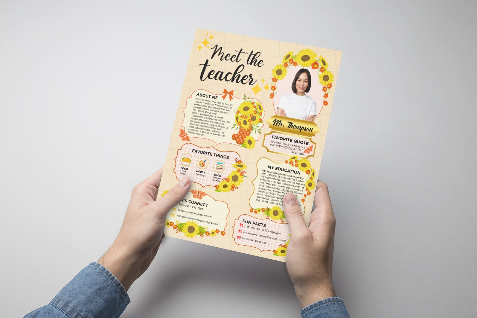 Editable Meet the Teacher Flyer Template Meet the Teacher - Etsy