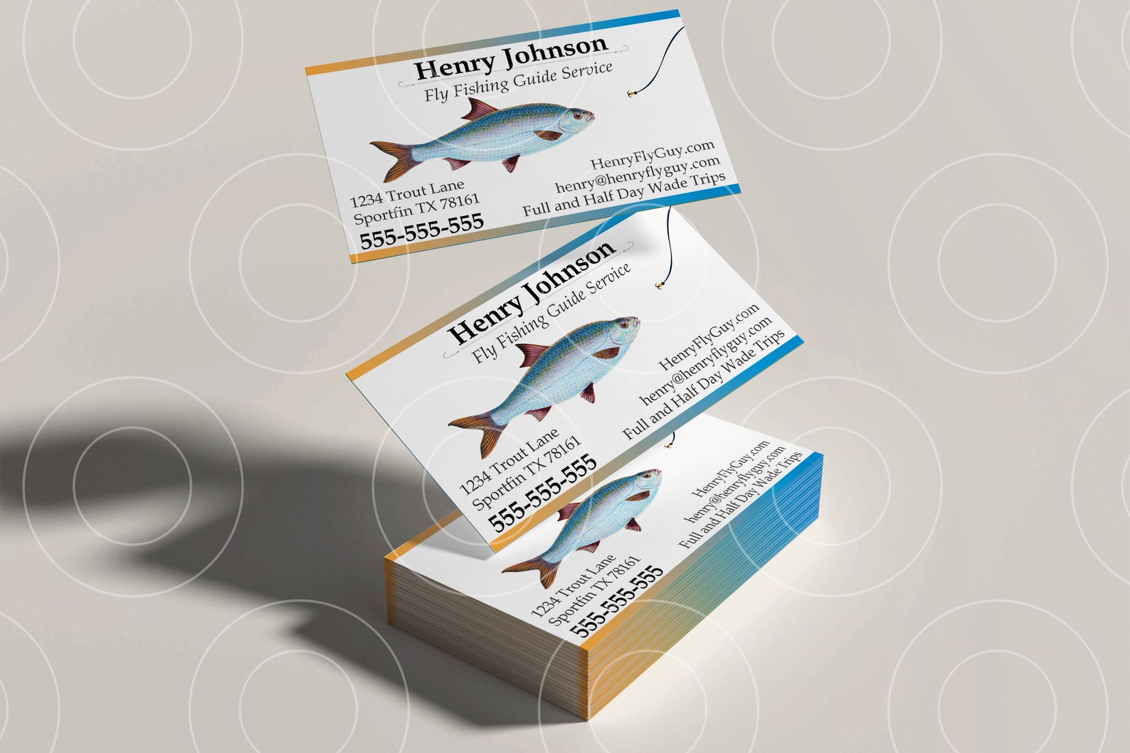 Editable Fishing Business Card DIY Printable Fishing Business | Etsy