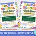 Editable Back to School Supply Drive Flyer, PTO PTA School Flyer ...