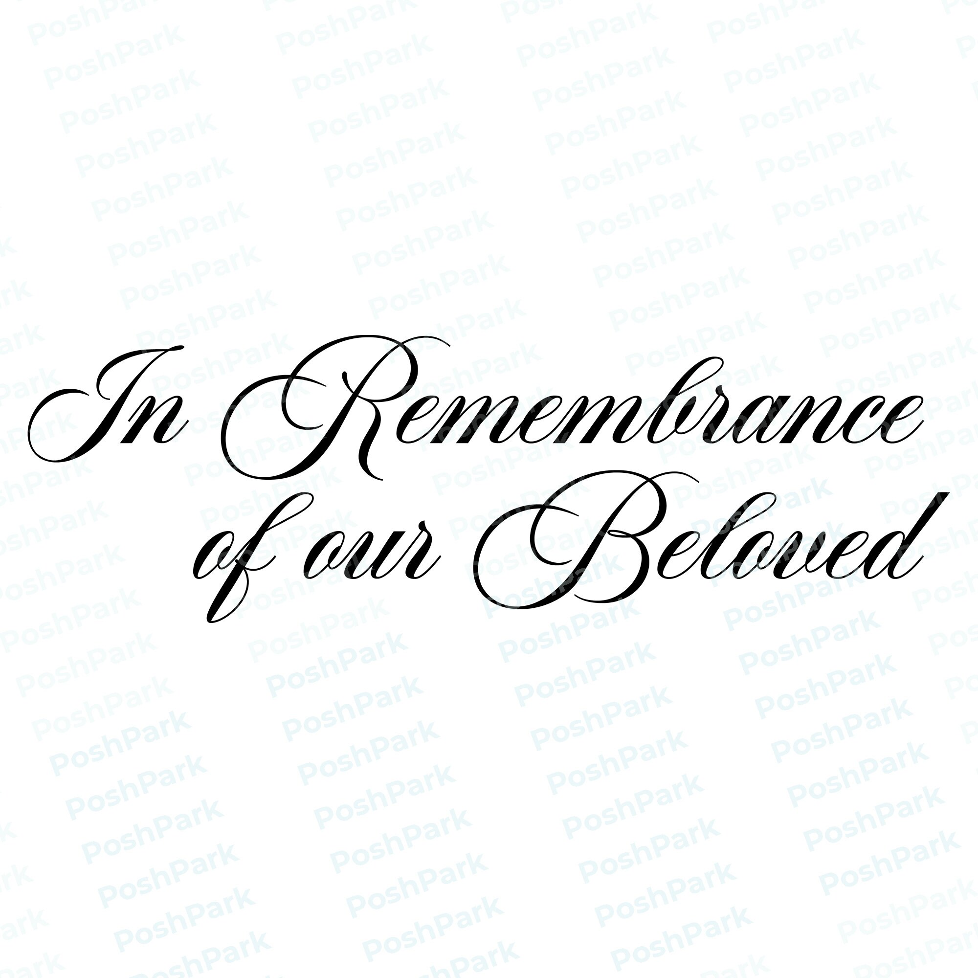 Sets of 4 in Remembrance of Our Beloved Funeral Program Word Art Titles ...