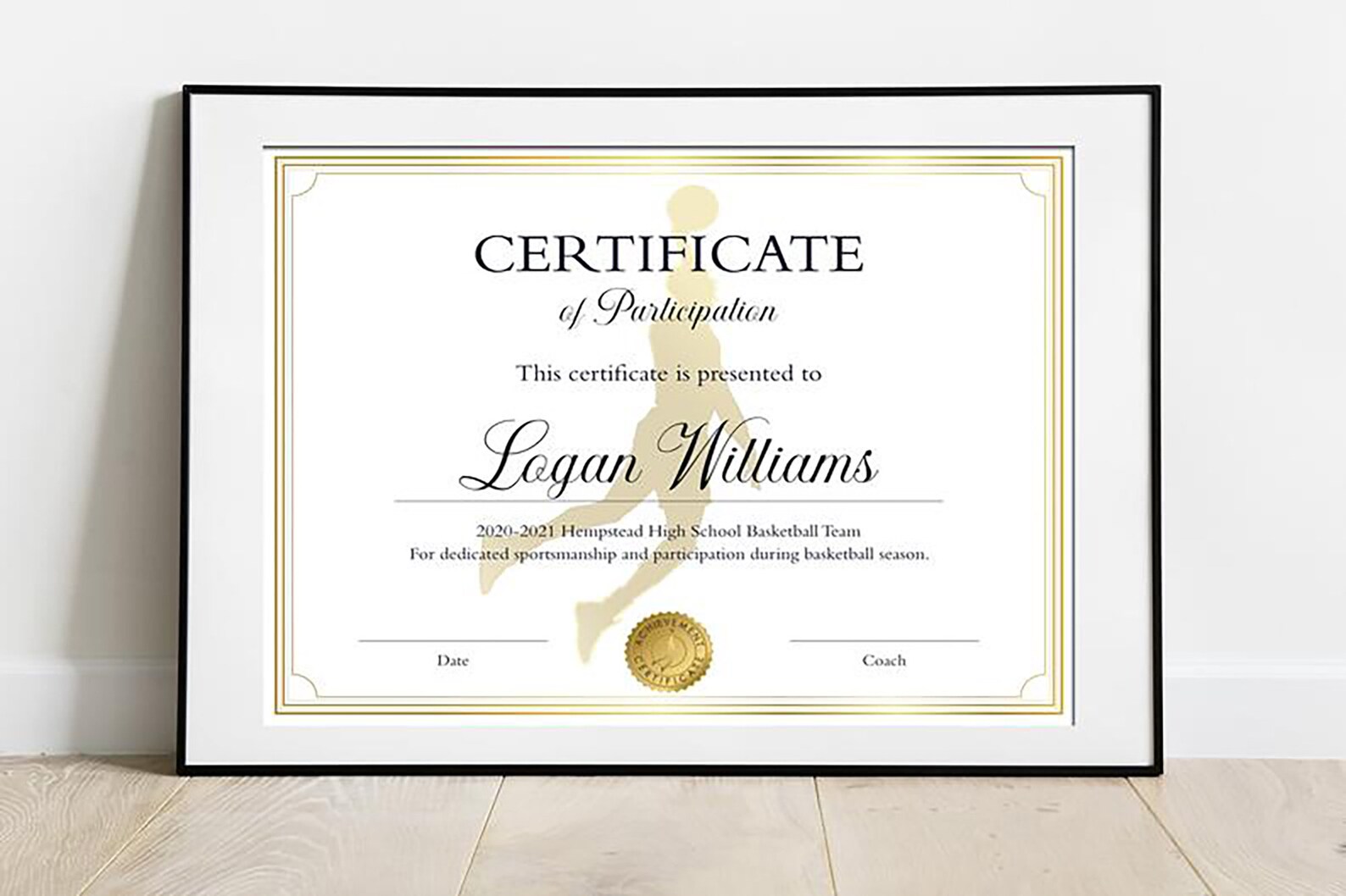 Editable Basketball Certificate Template Bundle for Boys and Girls ...