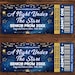Editable A Night Under the Stars Prom Ticket, School Dance Flyer Prom ...
