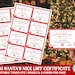 Downloadable Mini Christmas Nice List Certificate From Santa, Red White ...