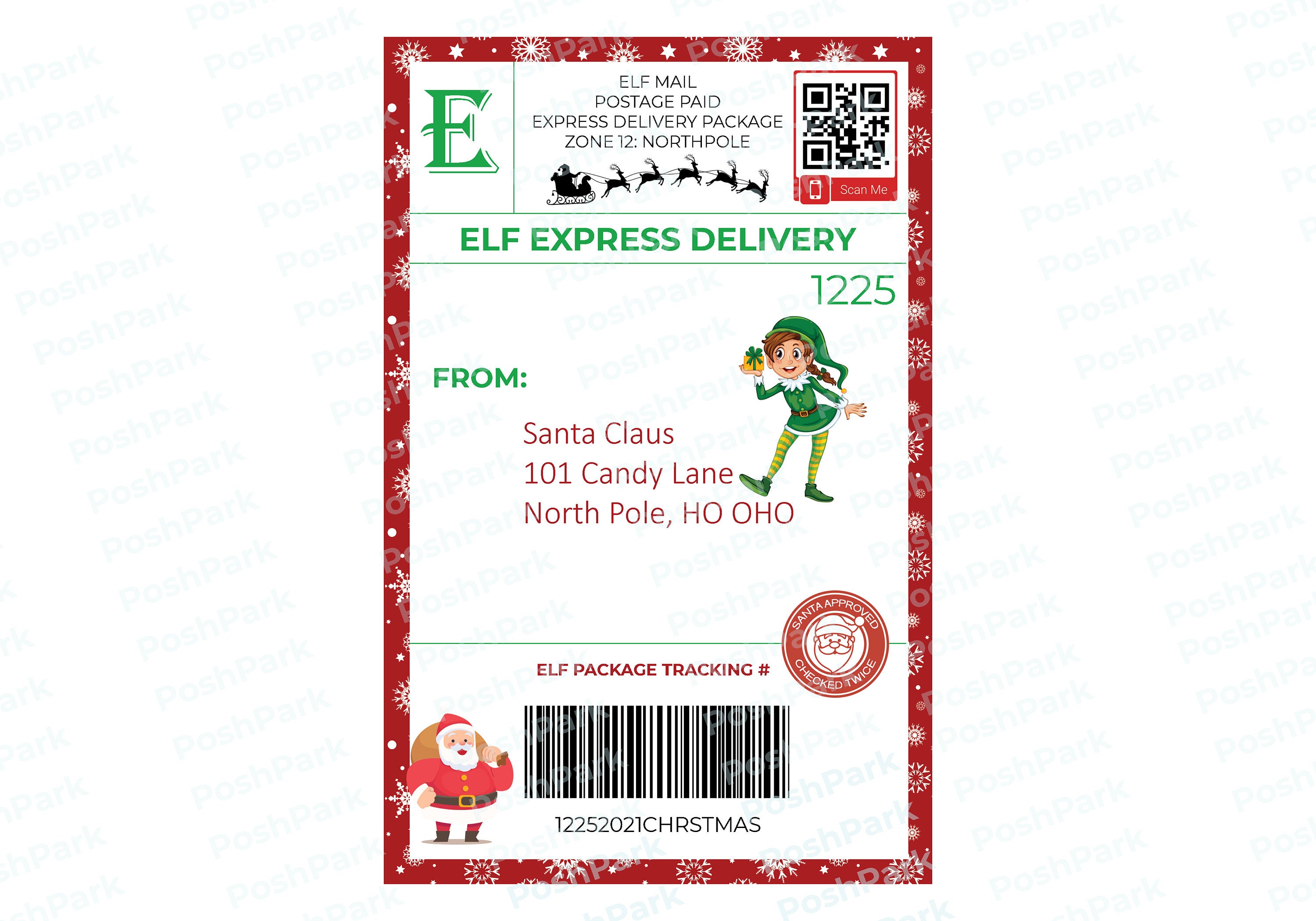 Printable Elf Gift Tags Christmas Present Tags for Children - Etsy