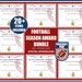 PRINTABLE Red White Blue PDF End of Season Football Award - Etsy