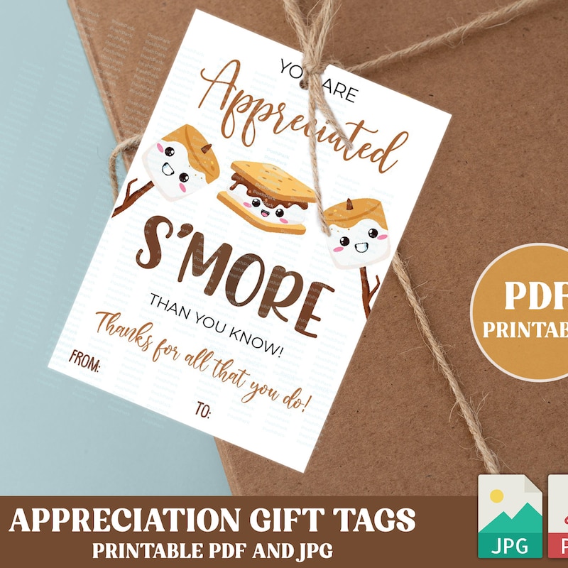 Smore Thank You Tags - Etsy