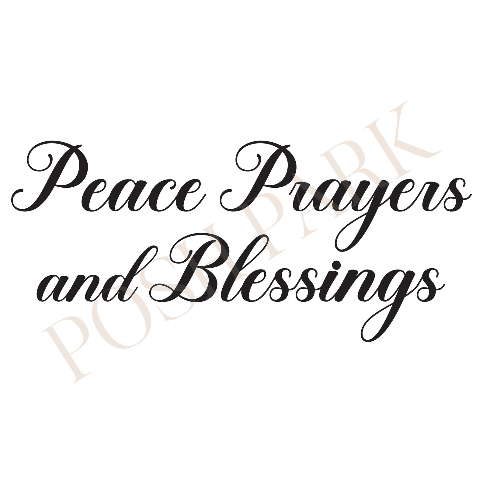 Sets of Funeral Program Word Art Titles, 4 Peace Prayers and Blessings ...