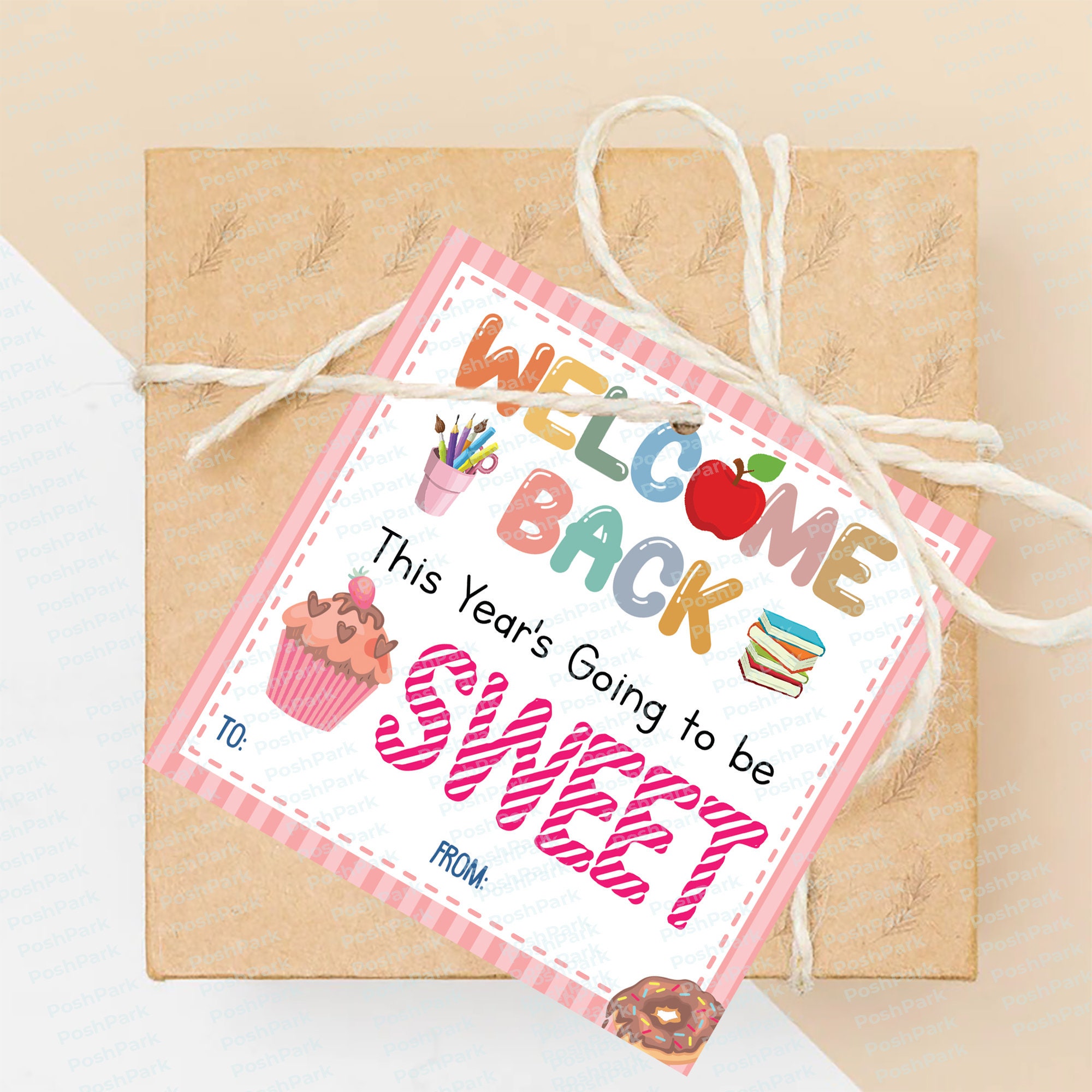 PRINTABLE Welcome Back to School Tags, Cute First Day of School Gift ...