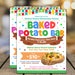 Editable Baked Potato Bar Flyer PTA PTO Fundraiser (Download Now) - Etsy