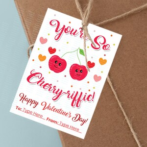 Valentine's Day Gift Tag, Editable Teacher School Staff Appreciation ...