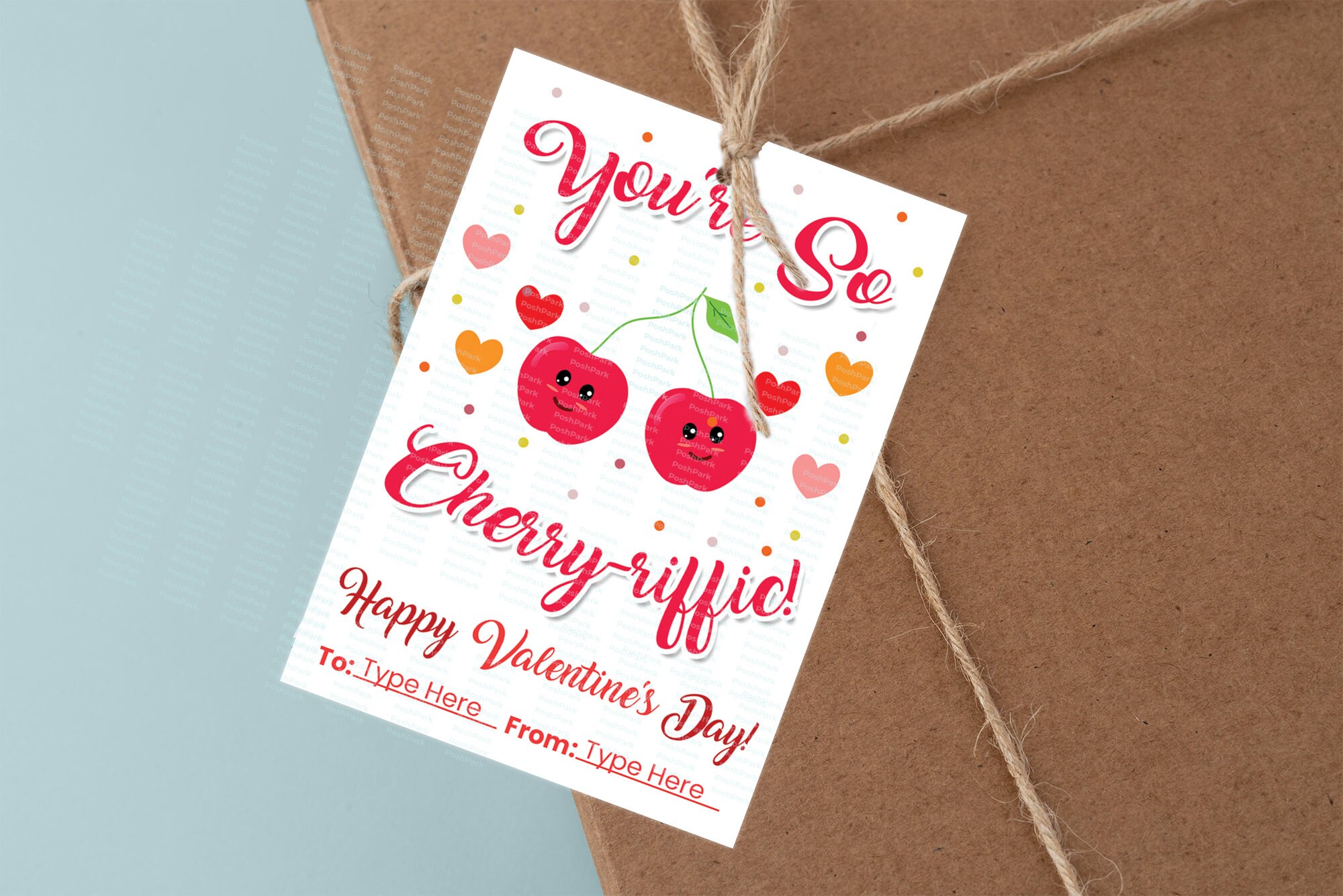 Valentine's Day Gift Tag Editable Teacher School Staff - Etsy