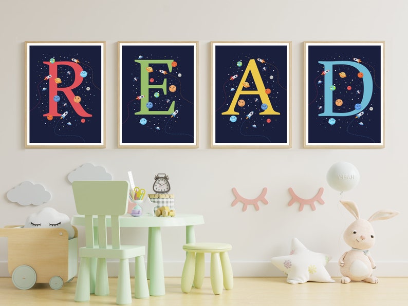 Reading Decor Classroom Colorful Library Decorations for - Etsy