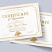 DIY Certificate of Appreciation Bundle, Gold and Black Custom Award ...