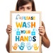 Printable Wash Your Hands Sign, PDF Bathroom Rules Sign, School Nurse ...