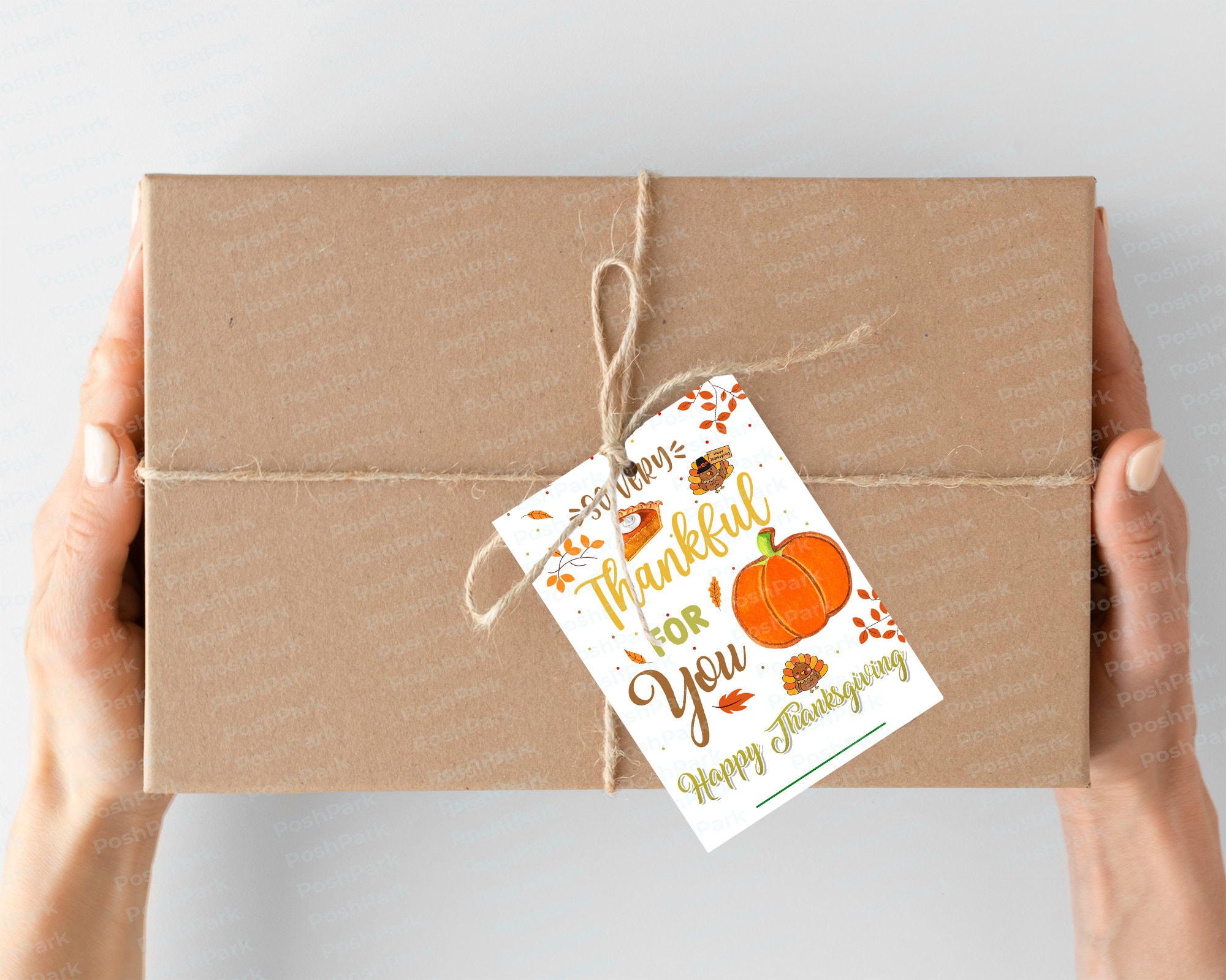 Printable Grateful Thankful for You Thanksgiving Gift Tags, PDF Fall ...