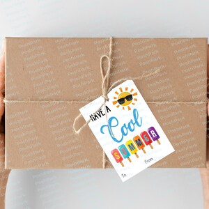 PDF Have a Cool Summer Ice Pop Tag, End of Year Gift Tag for Students ...