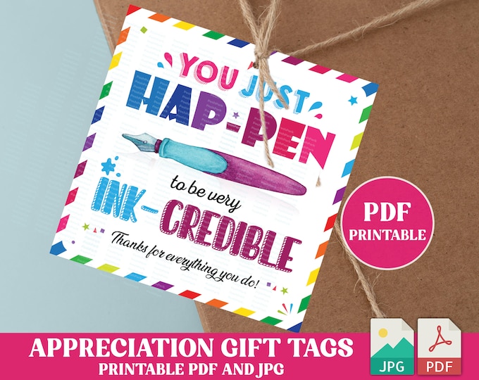 Printable PDF Bus Driver Appreciation Gift Tag Printable, Bus Driver ...