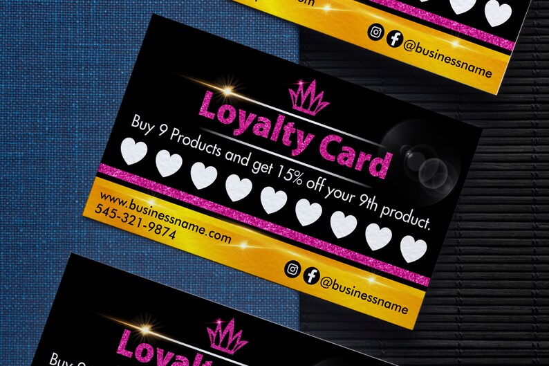 Printable Loyalty Cards Printable Loyalty Cards Template - Etsy