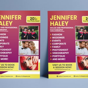 Editable Photographer Flyer Template, Photography Brochure, Photography ...