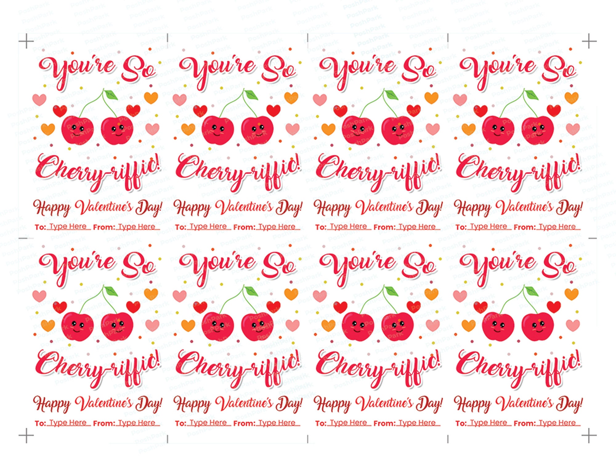 Valentine's Day Gift Tag Editable Teacher School Staff - Etsy